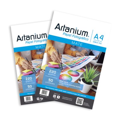 Papel Fotográfico Doble Faz 220gr A4 x 50 Hojas en Sistema Continuo
